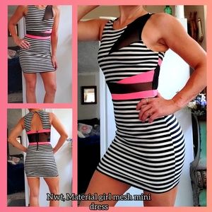 Material Girl | Dresses | Nwt Material Girl Mesh Sexy Mini Dress | Poshmark